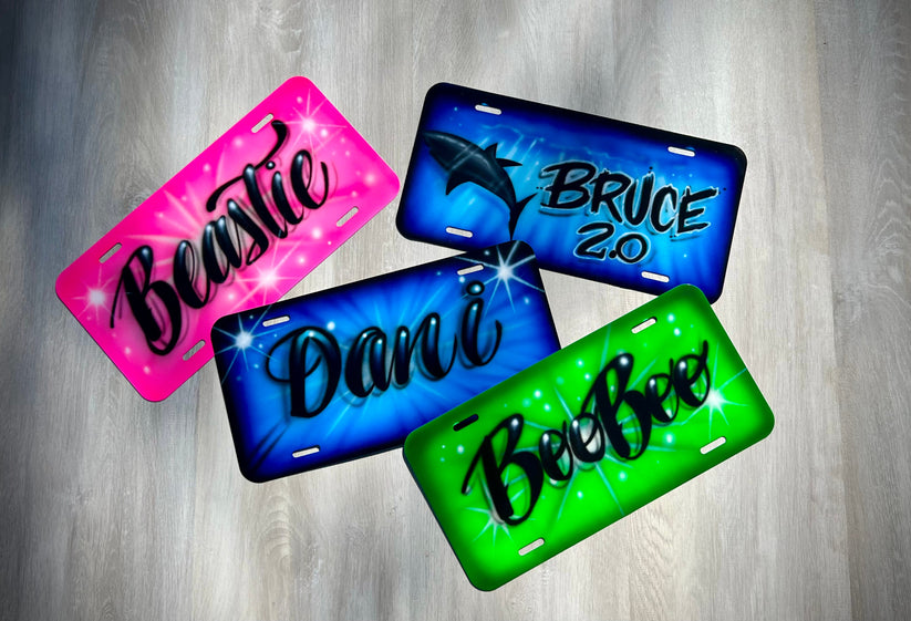 Snoopy Personalized License Plate – Bluegrass Airbrush