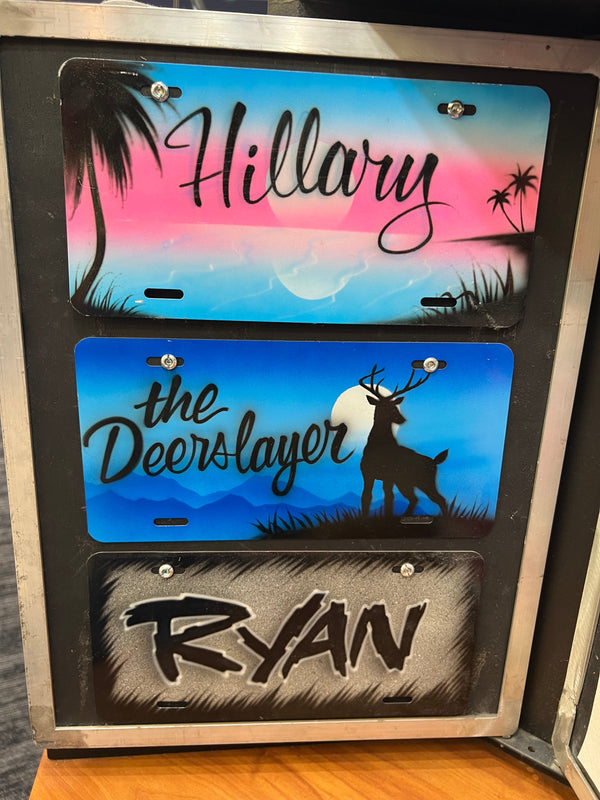 Snoopy Personalized License Plate – Bluegrass Airbrush