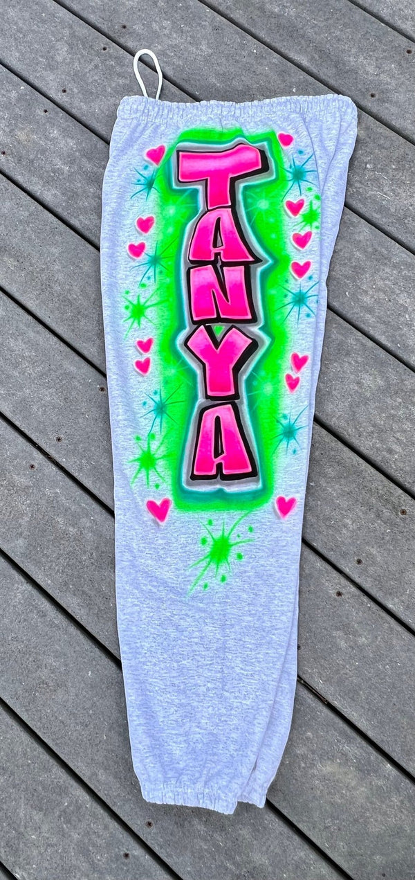 Airbrush Sweatpants Print Name – Bluegrass Airbrush